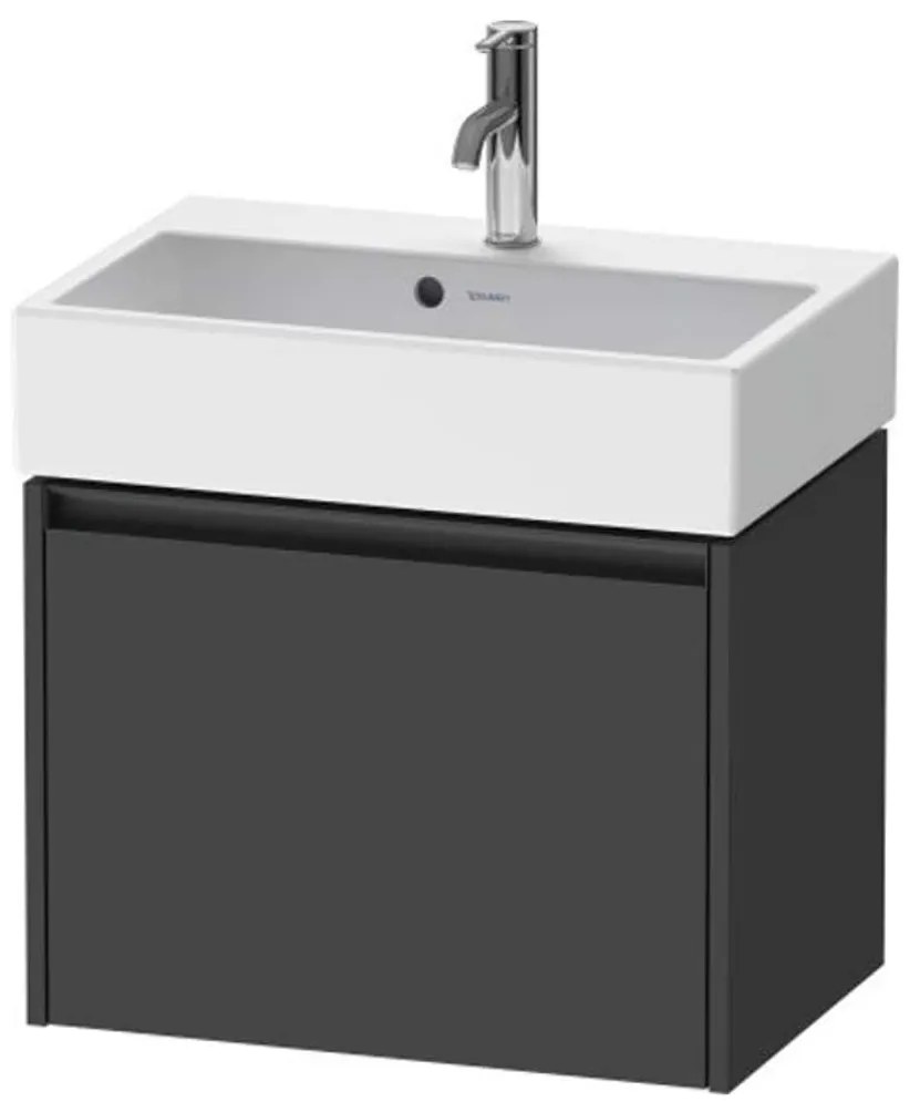 Duravit Ketho.2 - Umyvadlová skříňka 44x58x39 cm, 1 zásuvka, grafit mat K25073049490000