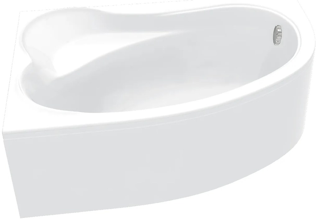 Vima KITANA - akrylátová asymetrická rohová vana 150x100 cm do pravého rohu, bílá