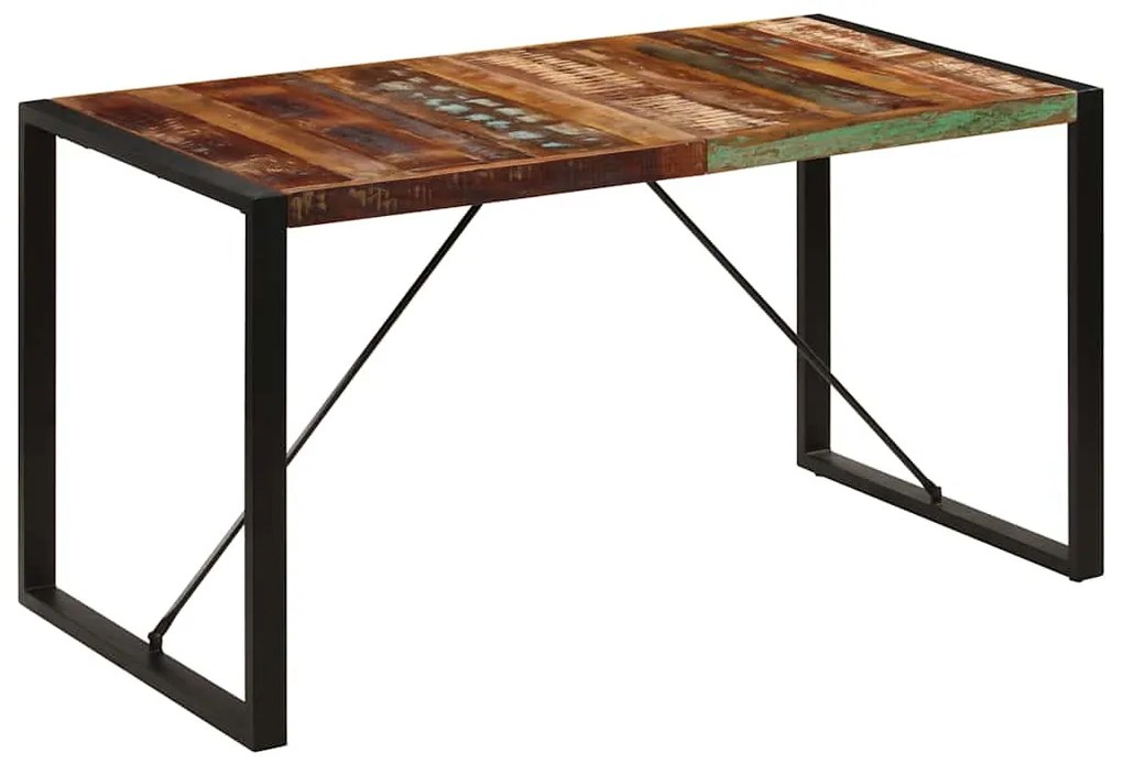 Jídelní stůl 140 x 70 x 75 cm masivní recyklované dřevo 247421