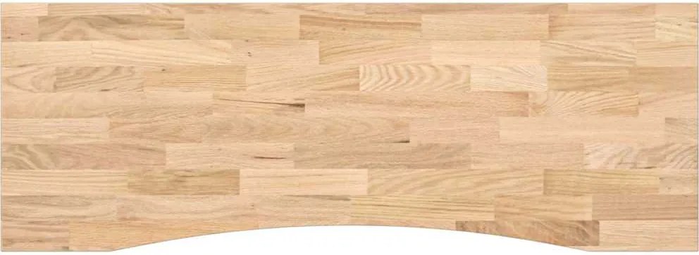vidaXL Stolní deska neošetřené 140x60x2,5 cm dub obdélníkový