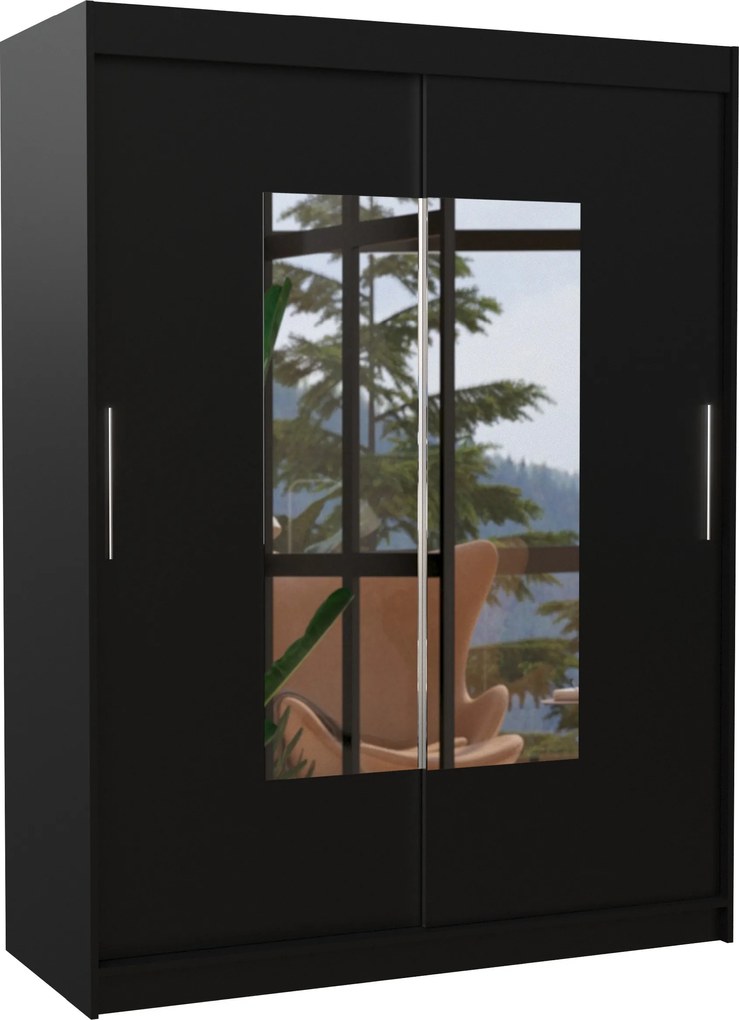 ADRK Furniture Skříň posuvná se zrcadlem DORRIGO 150 ADRK-SW-DOR-B-150