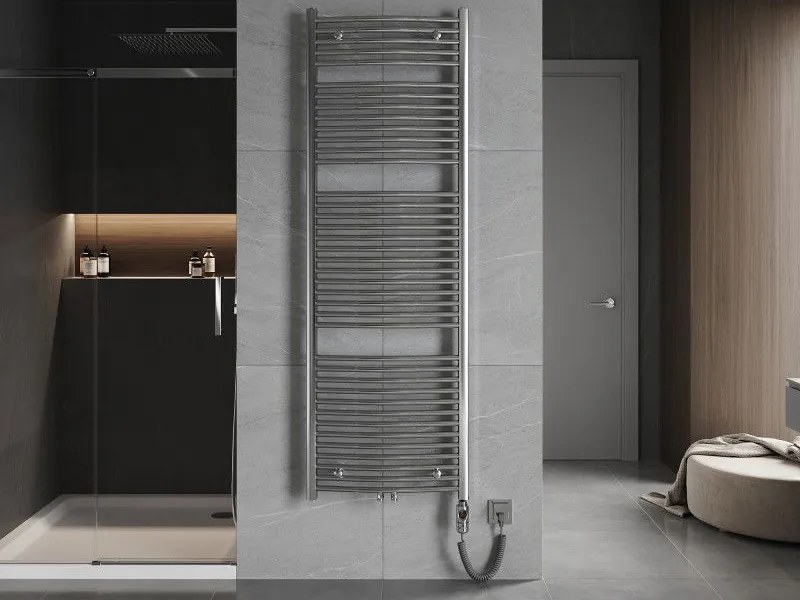 Mexen Ares, elektrické topné těleso 1800x600 mm + topná tyč 900 W, chromová, W102-1800-600-2900-01