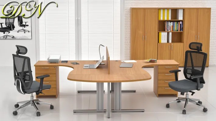 NABYTEK-DESIGNOVY.CZ - ZEP 2.12P 11 - Sestava kancelářského nábytku Komfort 2.12, buk