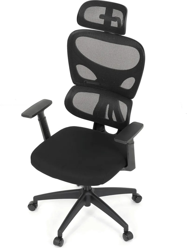 Ergonomická kancelářská židle LEXON - černá síťovina