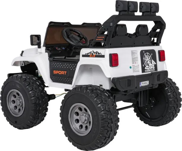 Elektrické autíčko Extreme Sport 4x4 bílé
