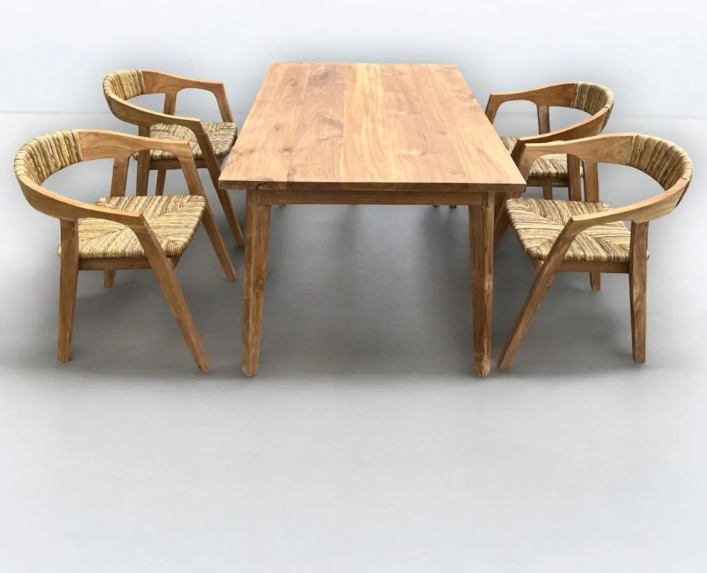 Massive home | ROSARIO 140cm+ISABELLA SET - teakový nábytek