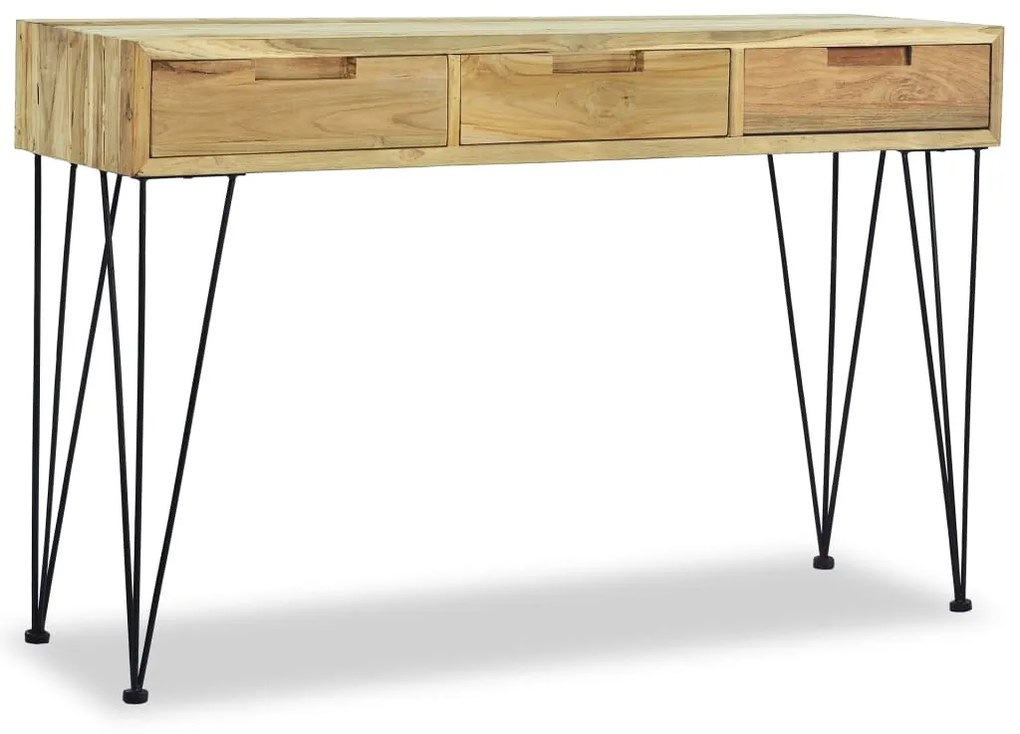 vidaXL Marketos Odkládací stolek, masivní teak, 120x35x76 cm