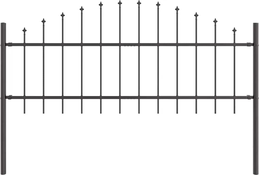 Zahradní plot WOERDEN 4 ks 170 x 115 cm Práškově lakovaná ocel 3360106