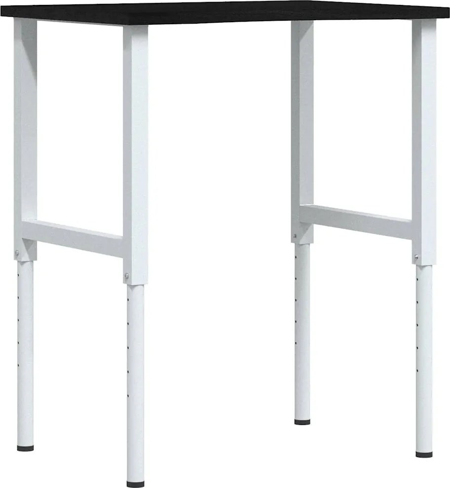 Pracovní stůl tmavě hnědý 80 x 60 x (71,5–98) cm masivní dub 3309720