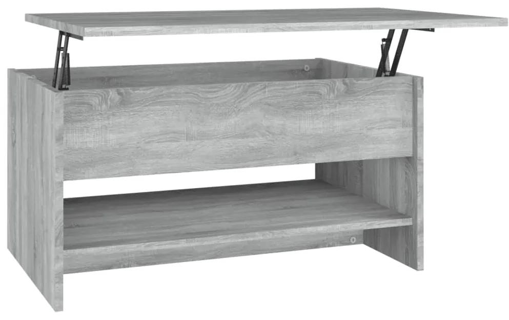 vidaXL Konferenční stolek šedý sonoma 80x50x40 cm kompozitní dřevo