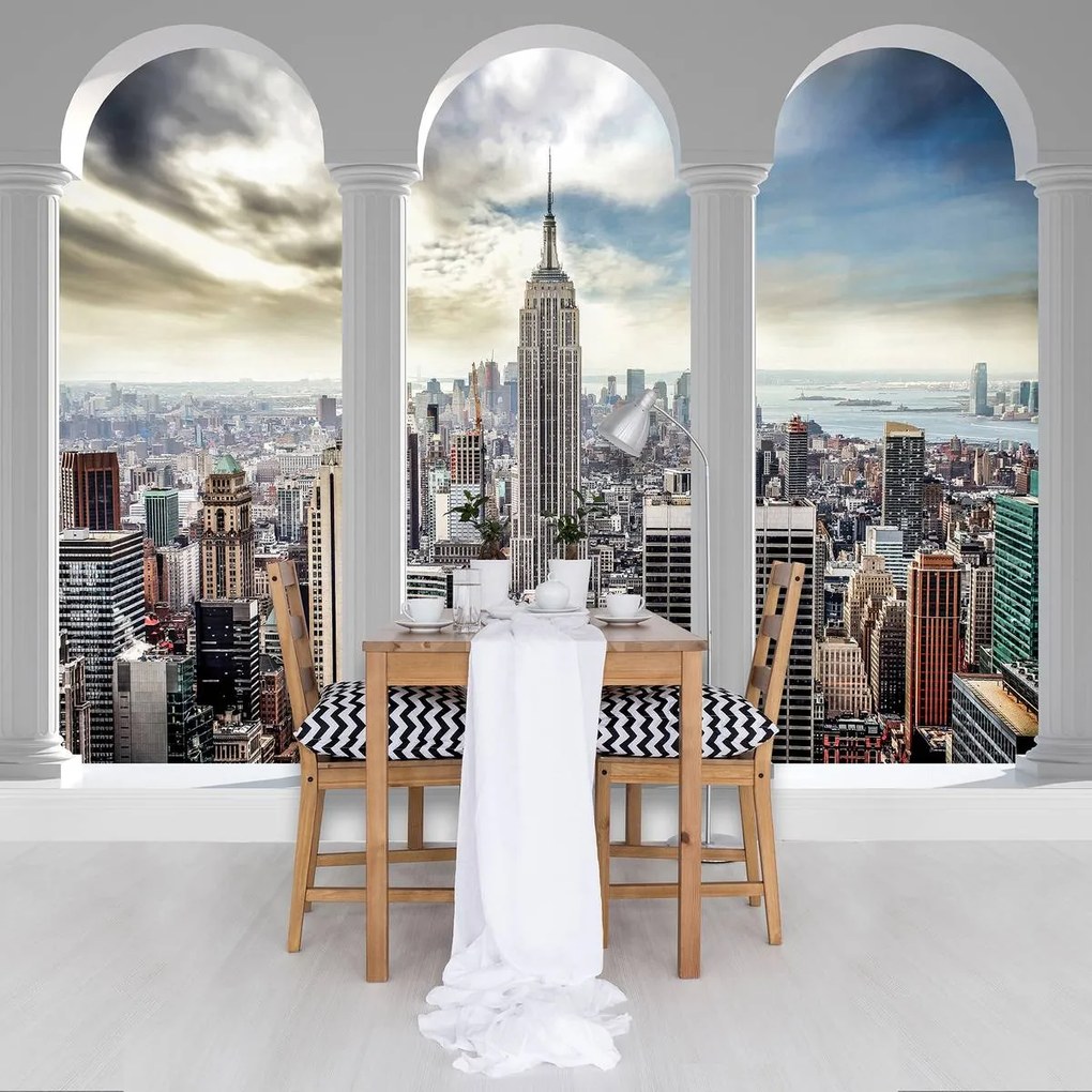 Fototapeta - Pohled na New York Pillars (152,5x104 cm)