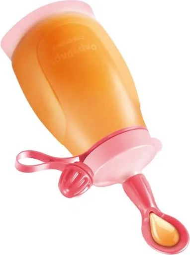 TESCOMA Pružná láhev PAPU PAPI 200 ml, se lžičkou, růžová