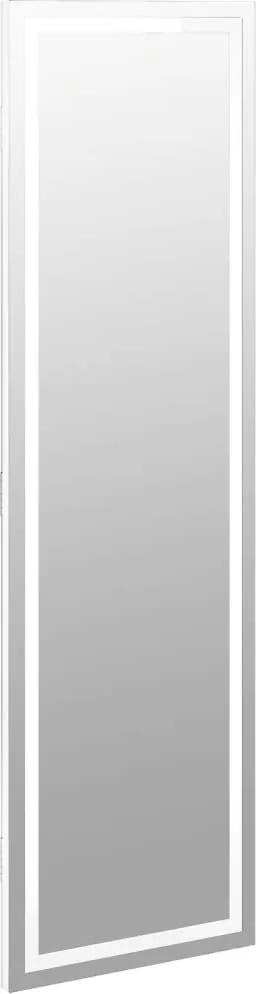 vidaXL Zrcadlová šperkovnice s LED světly nástěnná [353253] Barva: Bílá