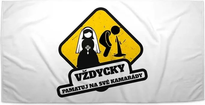 Sablio Ručník Vždycky pamatuj na svoje kamarády - 50x100 cm