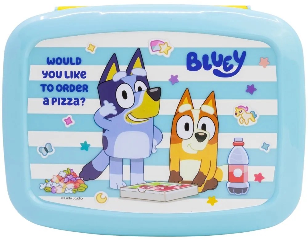 Multibox na svačinu Bluey se 3 přihrádkami a táckem