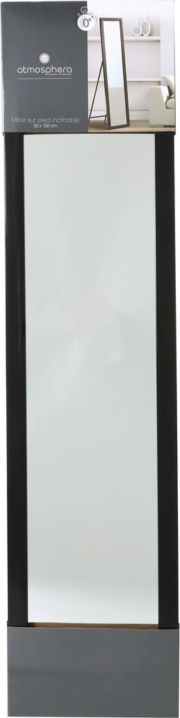 Velké stojací zrcadlo CLASSIQUE, černý, 35 × 155 cm