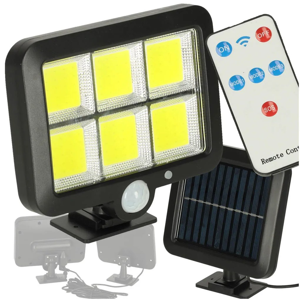 Creative Corner Solární lampa se senzorem pohybu a soumraku 120 LED