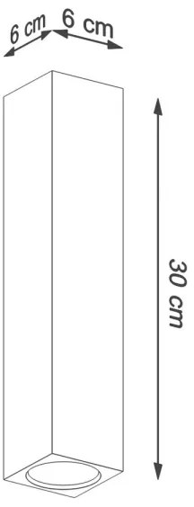 Sollux SL.1041 - Bodové svítidlo KEKE 1xGU10/40W/230V 30 cm dub