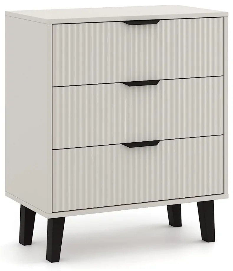 Komoda SCANDI 3S SLIM kašmír