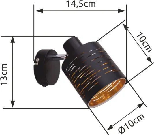 Globo 15342-1 - Nástěnné svítidlo TUNNO 1xE14/15W/230V
