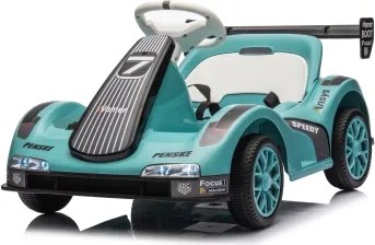 Aosom Dětské elektrické auto, nastavitelná jízda vpřed/vzad a dvě rychlostní úrovně, 81x50,5x45 cm, zelené