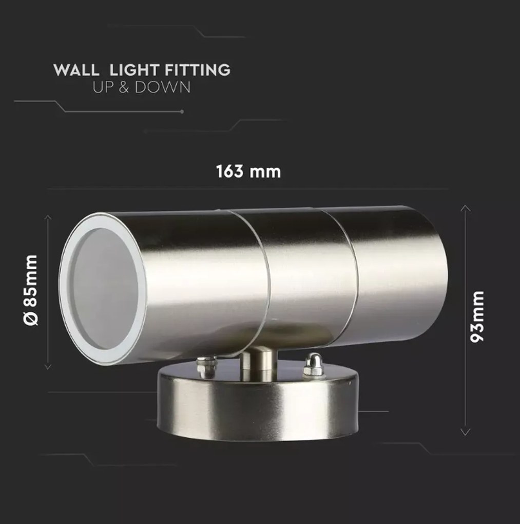 Fasádní svítidlo 2x GU10  - LED Solution - LED venkovní svítidla > LED fasádní osvětlení
