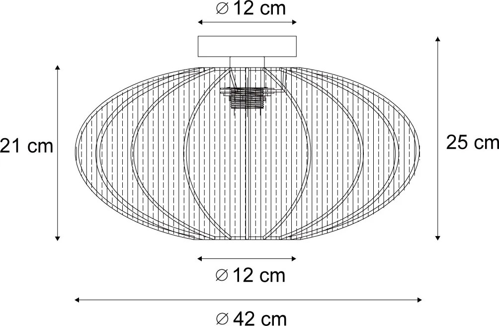 Designové stropní svítidlo béžové - Bida