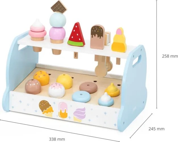 Viga 44842 Dřevěná mini zmrzlinárna a cukrárna PolarB