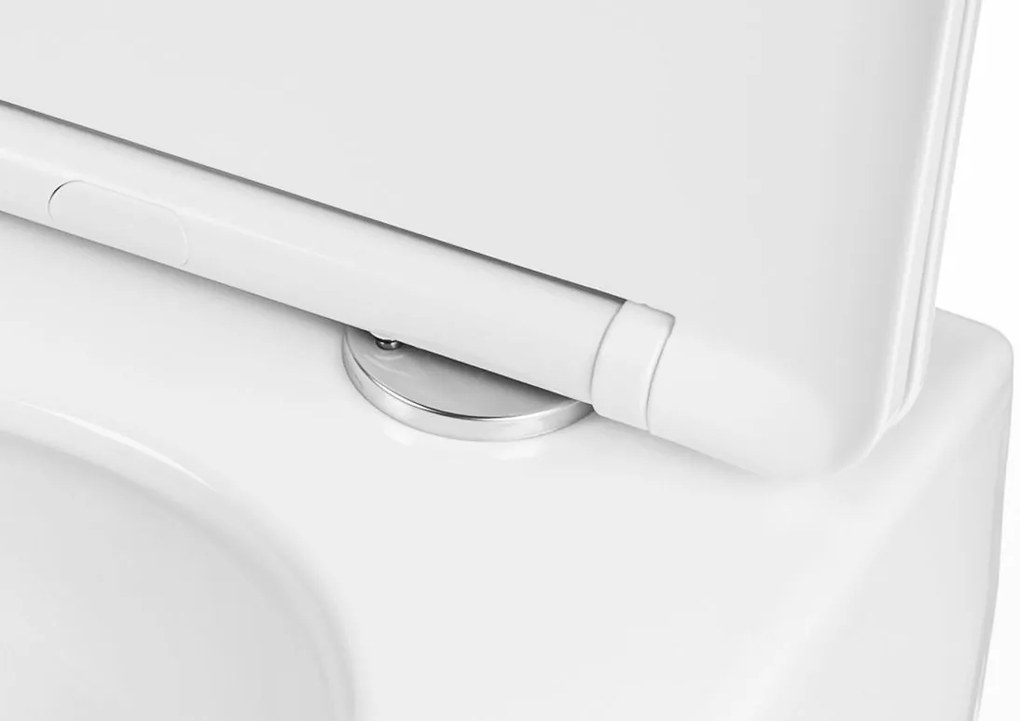 Rea Eddy, závěsná záchodová mísa Tornado Rimless 525x360x360 mm se sedátkem, REA-C6560