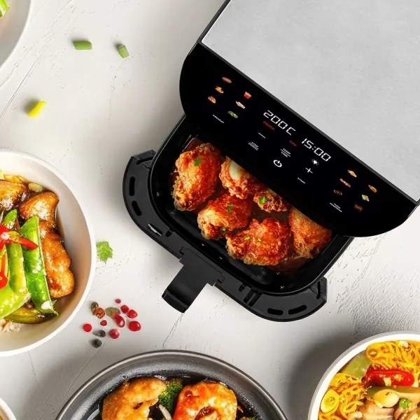 TESLA Electronics AirCook - Chytrá horkovzdušná fritéza 9 l 1700W/230V Wi-Fi