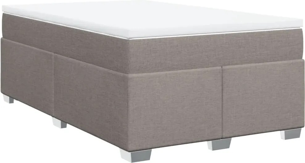 Box spring postel s matrací taupe 120x200 cm textil 3285127