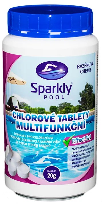 SparklyPool Sparkly POOL Multifunkční 5v1 MINI tablety 20g 1 kg