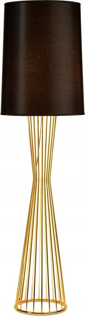 Podlahová lampa FILO-1 černo-zlatá 145 cm