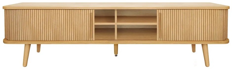 TV stolek v dekoru dubu v přírodní barvě 178x50x40 cm Rove – Woodman