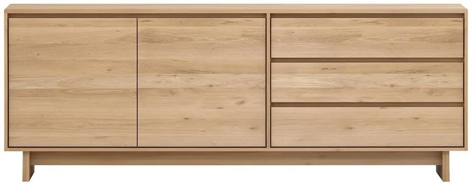 Ethnicraft designové komody Wave Sideboard - 2 doors / 3 drawers
