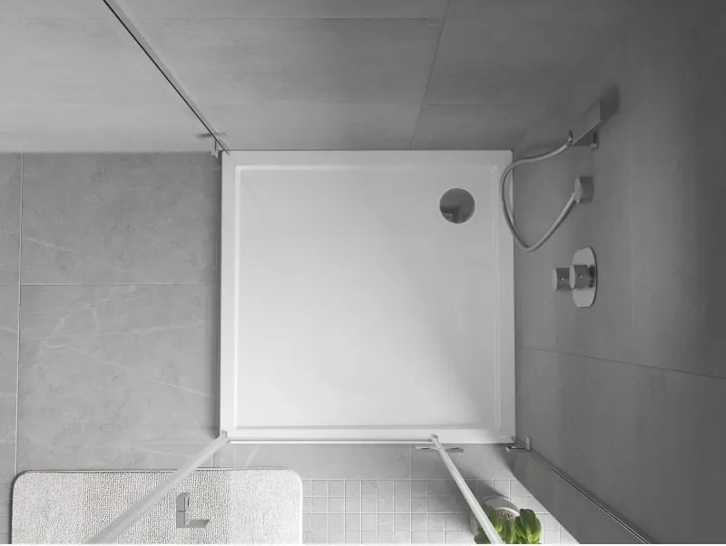 Mexen Flow sprchová vanička čtvercová slim 110 x 110 cm, bílý lesk - 46S101111