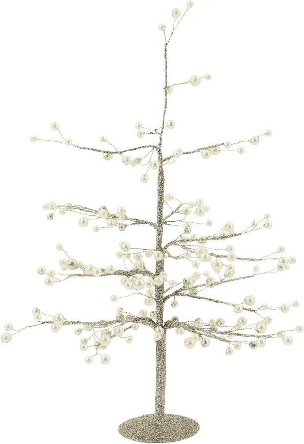 Vánoční dekorační stromek s perličkami Glaze Forest - 42 cm