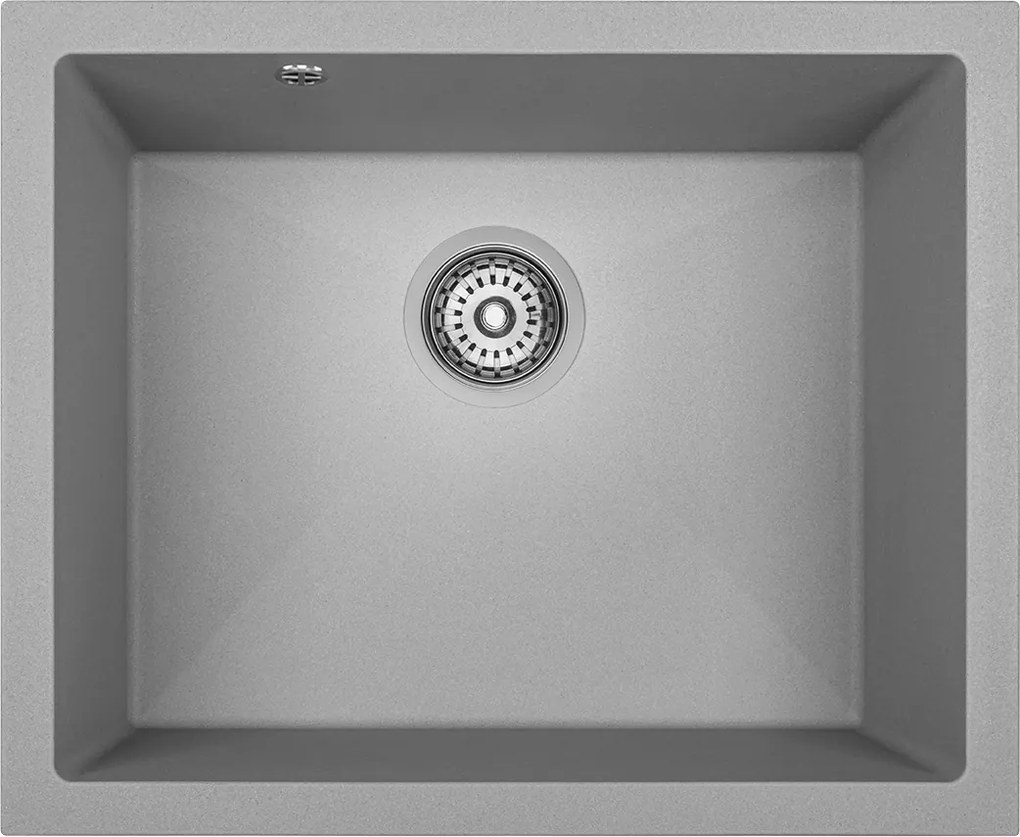 Laveo Ibiza, 1-komorový granitový dřez 560x460x220 mm, šedá, LAV-SBI_510U