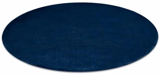 Protiskluzový koberec POSH kruh Shaggy navy granát, plyš