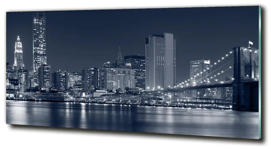 Wallmuralia Moderní skleněný obraz z fotografie Manhattan New York 125x50 cm