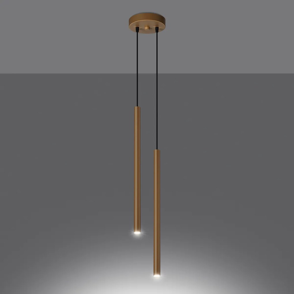 Sollux Lighting Závěsné svítidlo PASTELO 2 zlaté