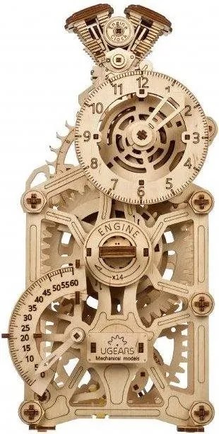 Ugears 3d hodiny motoru 265 dílků