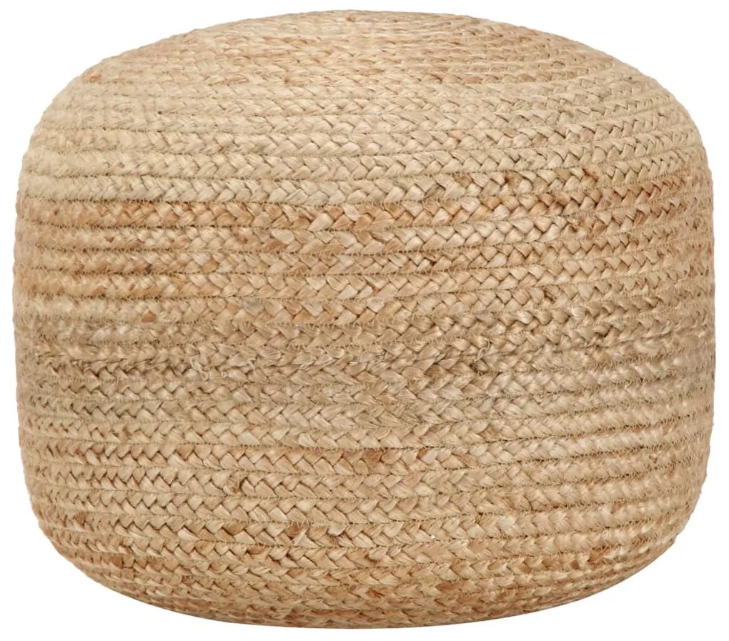 Ručně vyrobený sedací puf 45 x 30 cm juta 248071