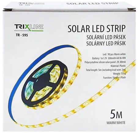 Solární LED pásek IP44 TRIXLINE TR 595 5m
