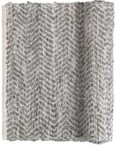 Kusové koberec Broste ZigZag světle šedý Typ: 60x90 cm