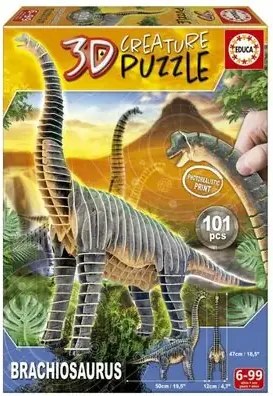 EDUCA 3D puzzle Brachiosaurus / 101 dílků / od 6 let