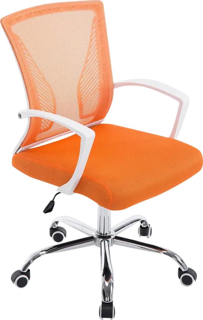 Kancelářská židle Tracy, podnož chrom Barva  Oranžová