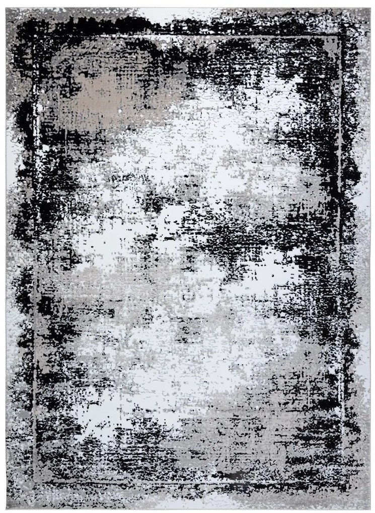 Dywany Łuszczów Kusový koberec Gloss 8493 78 Vintage grey/black Rozměry koberců: 200x290