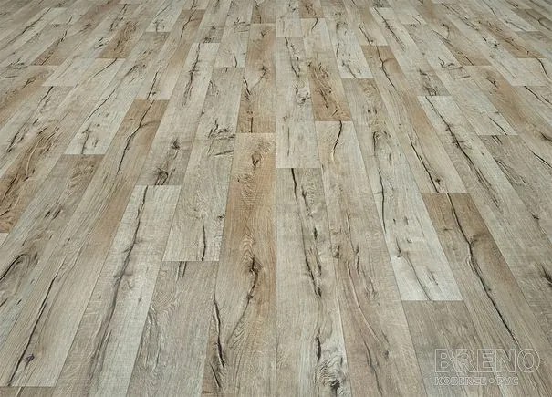 Breno PVC GREENLINE Hunter Oak 031 - světlé rustikální dřevo, šíře 200 cm
