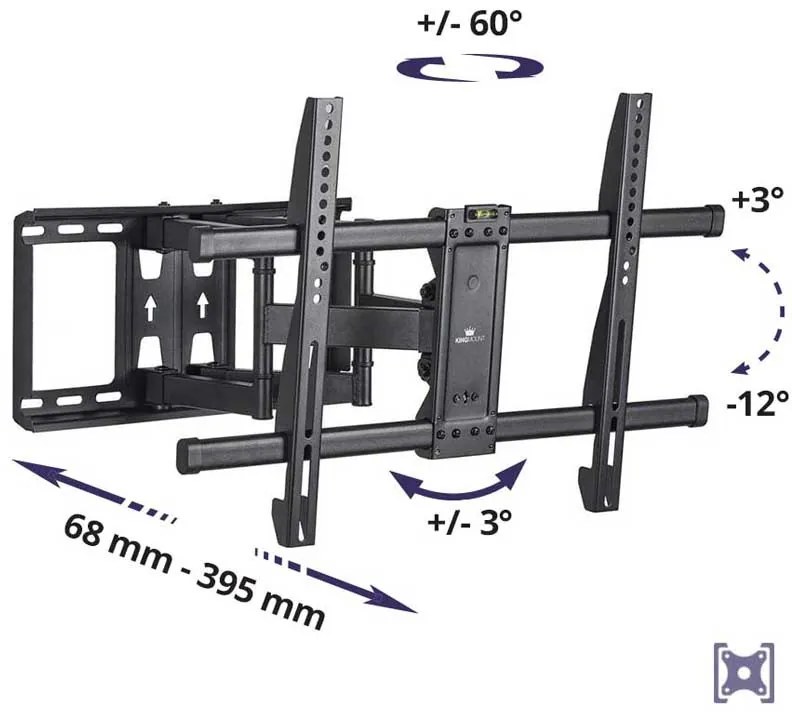 Robustní otočný držák pro TV 32" - 85"